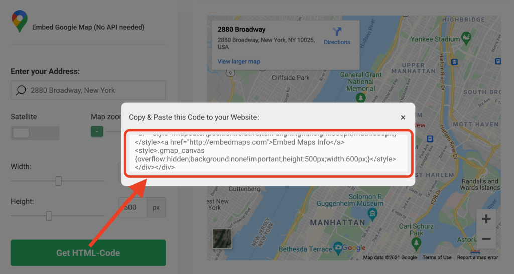 Create Embed Google Maps For Your Website 100 Free 
